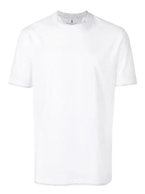 Brunello Cucinelli Layered Crewneck T-shirt - White
