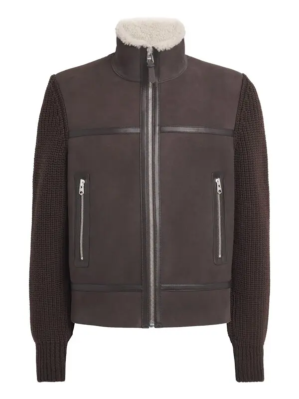 Mackage Jonathan Shearling Jacket - Brown