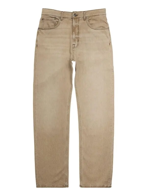 7 For All Mankind Easy Straight Jeans - Brown