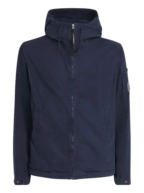 C.P. COMPANY Garment-dyed Micro-reps Jacket - Blue