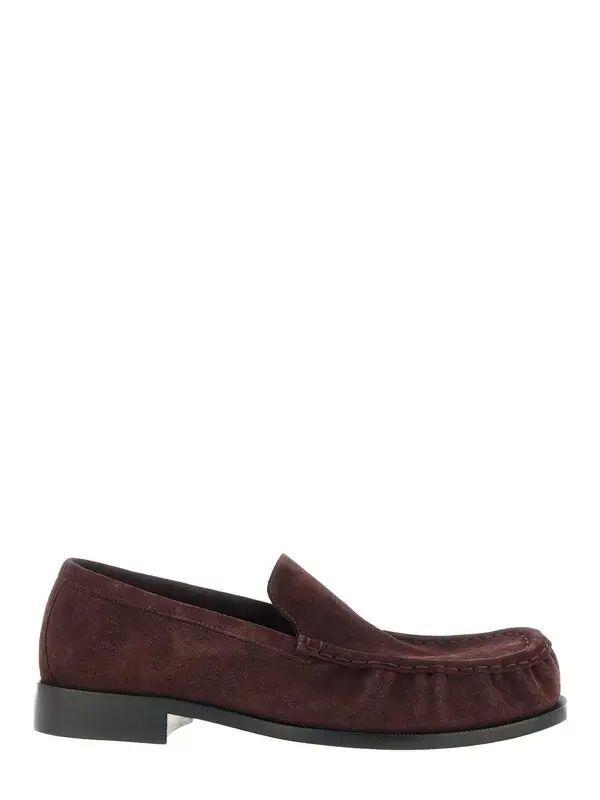 Dries Van Noten Suede Loafers - Red