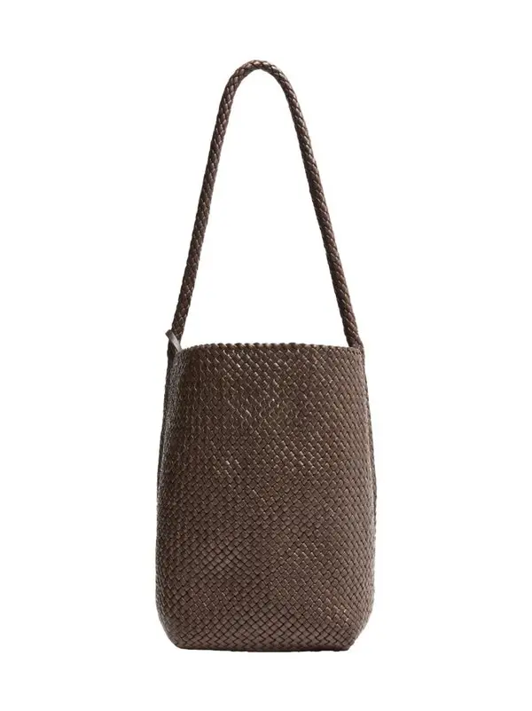 THE ROW Medium Woven Tote Bag - Brown