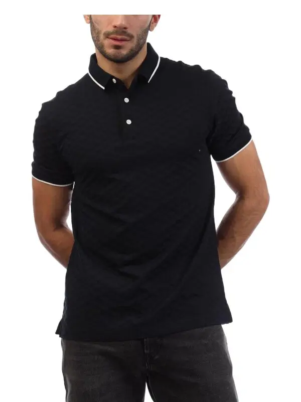 Emporio Armani Shortsleeve Polo Shirt - Black