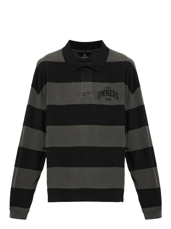 REPRESENT Long-sleeve Polo Shirt - Black
