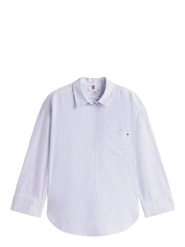Tommy Hilfiger Poplin Long Sleeve Shirt - White