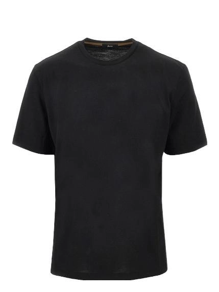 Herno Crew-neck Short-sleeve T-shirt - Black
