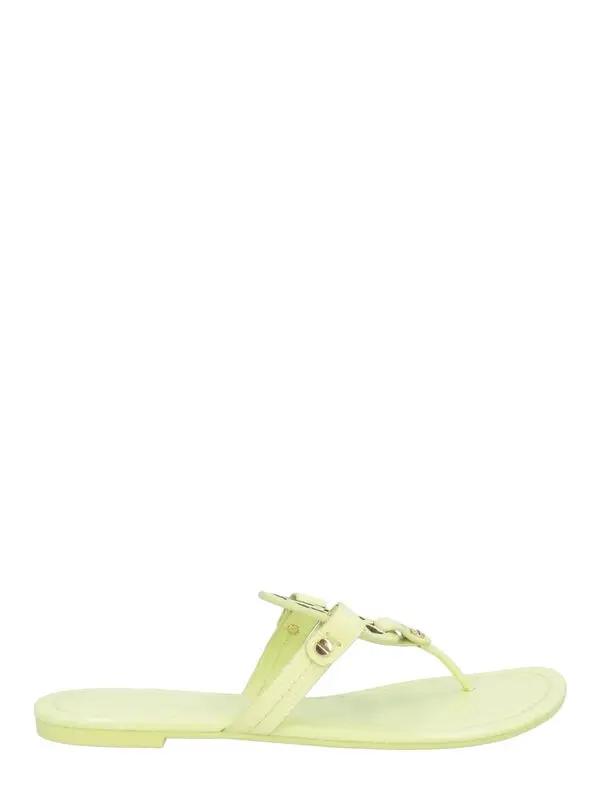 Tory Burch Leather Thong Sandals - Yellow
