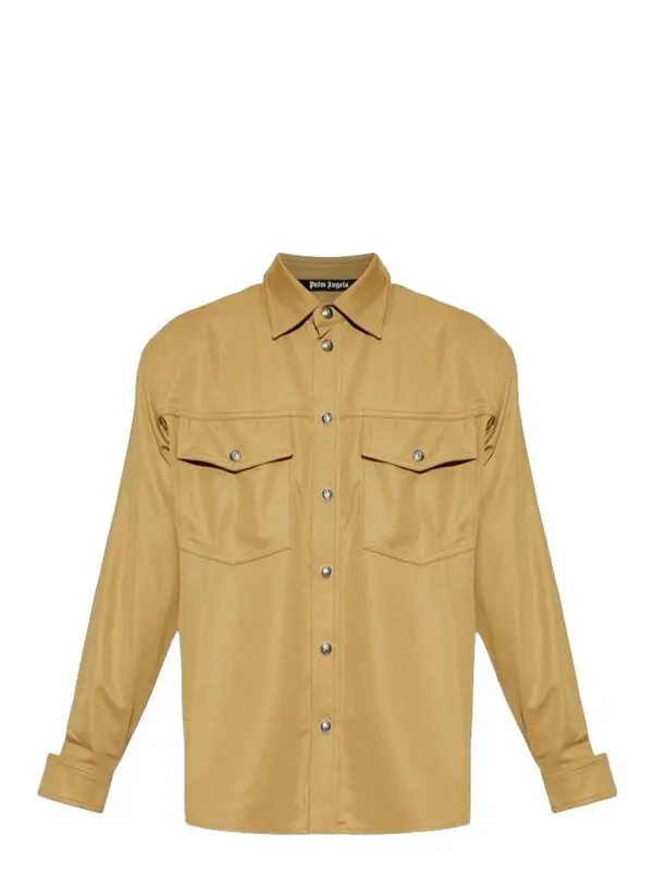 Palm Angels Long-sleeved Shirt - Brown