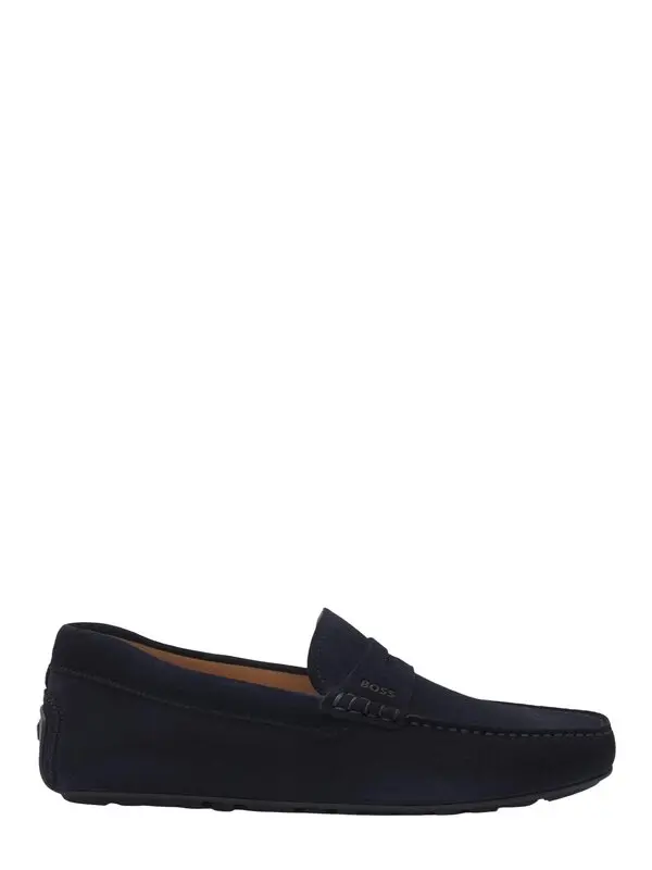Hugo Boss Suede Loafers - Black
