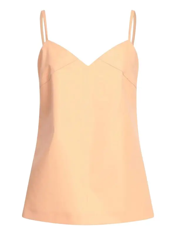 Max Mara Sleeveless Camisole With Round Neck - Nude