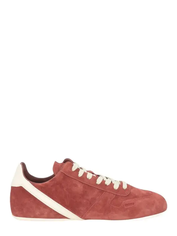 Rick Owens Low-top Suede Trainers - Brown