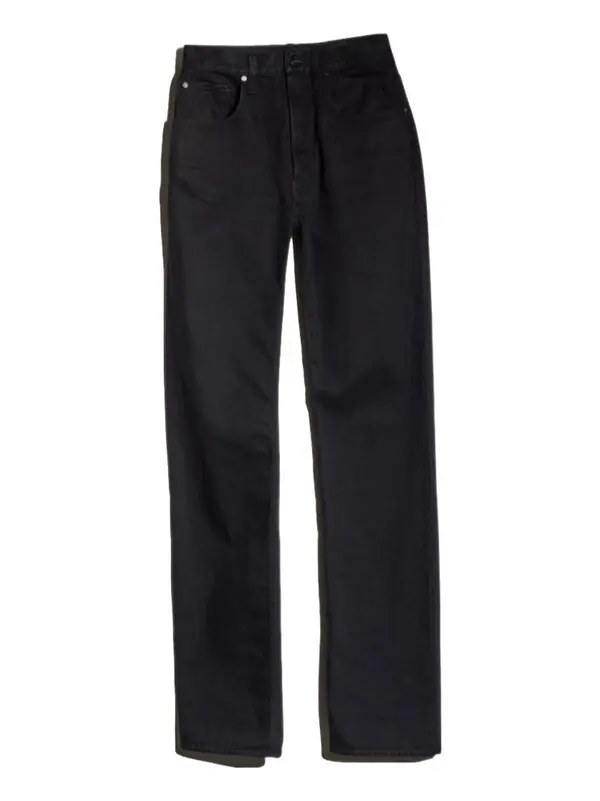 Gucci Cotton Denim Pants With Soft Coating - Black