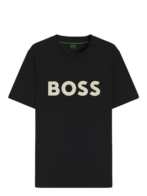 Hugo Boss Short-sleeved T-shirt With Logo - Black