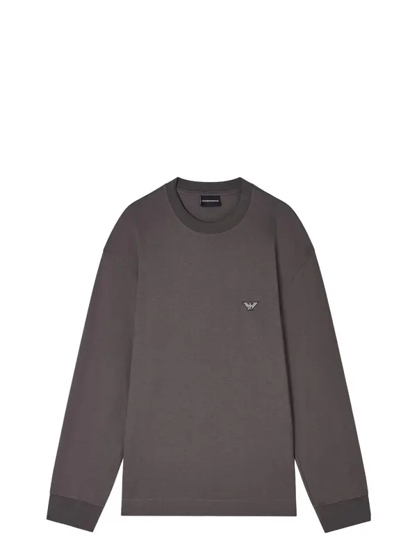 Emporio Armani Crewneck Long Sleeve Top - No