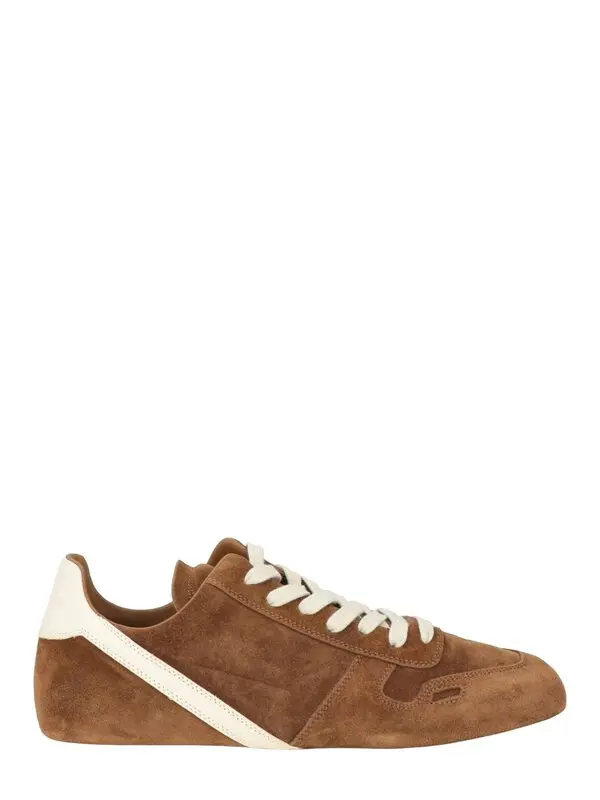 Rick Owens Suede Low-top Trainers - Brown
