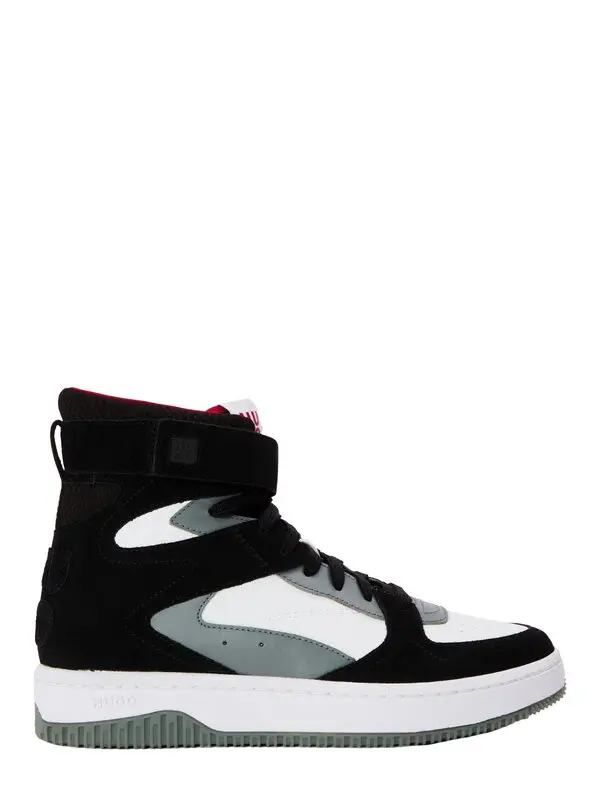Hugo Boss High-top Sneakers With Logo Detailing - White