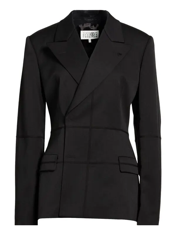 MAISON MARGIELA Single-breasted Blazer With Notched Lapel - Black