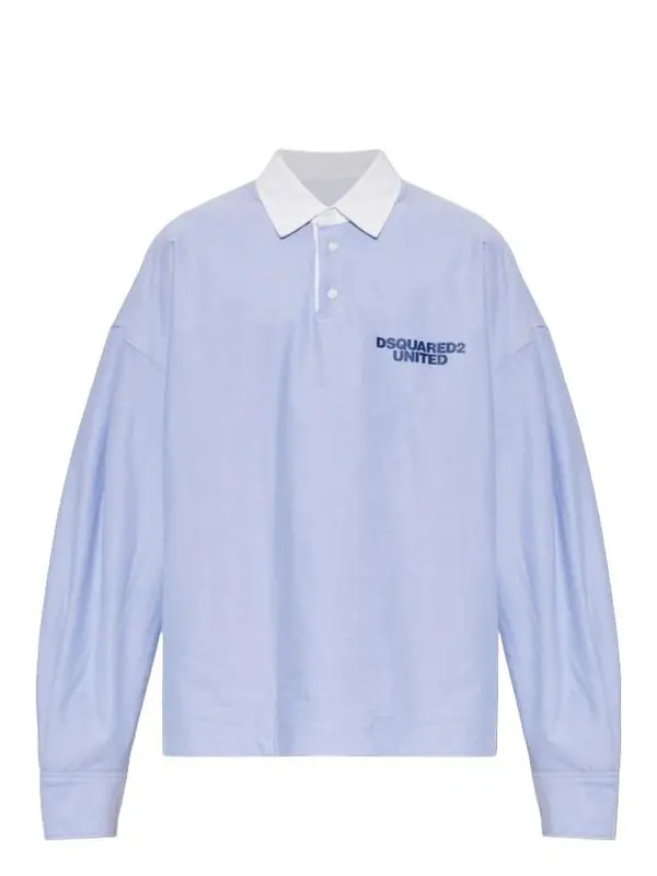 Dsquared2 Long-sleeve Polo Shirt - Blue