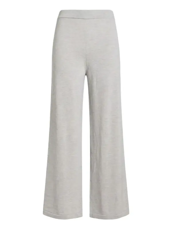 Max Mara Mid-length Wool Trousers - Grey