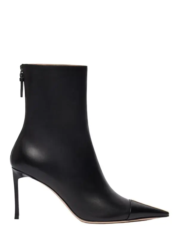 TOM FORD Thea Leather Ankle Boots - Black