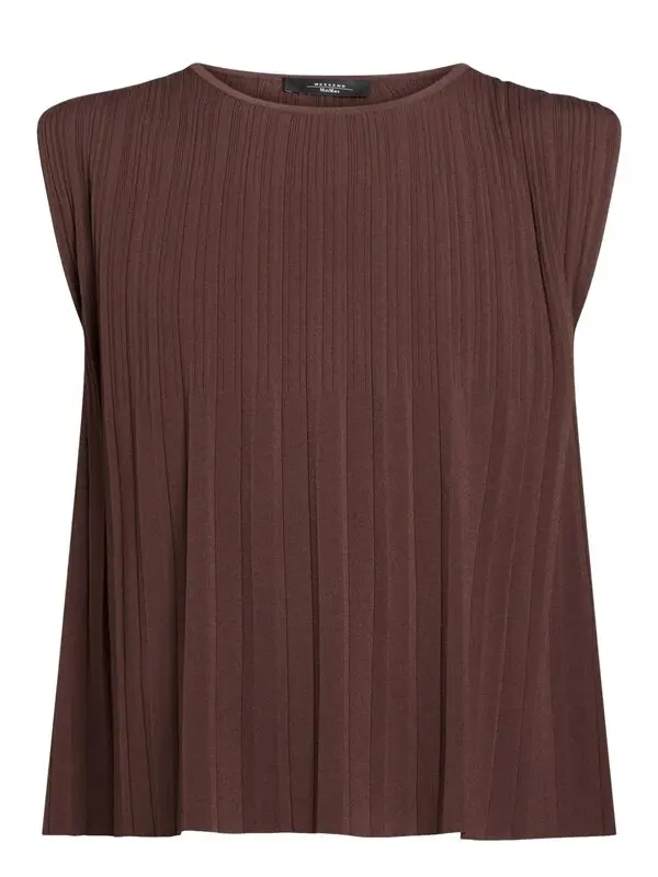 Max Mara Sleeveless Knit Top - Brown