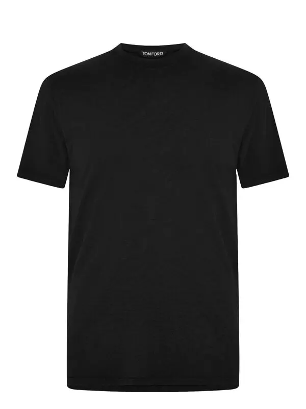 TOM FORD Crewneck Shortsleeve Tee - Black