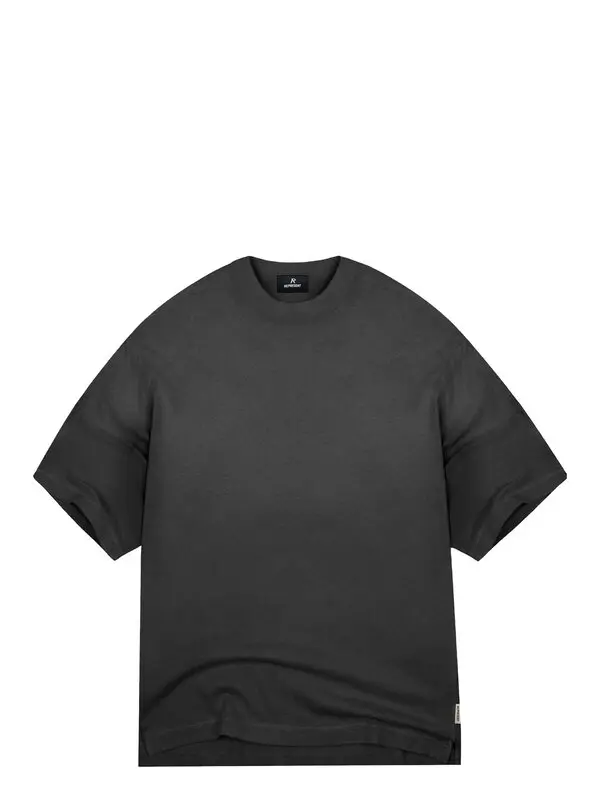 REPRESENT Charcoal Mockneck Shortsleeve Tee - Black