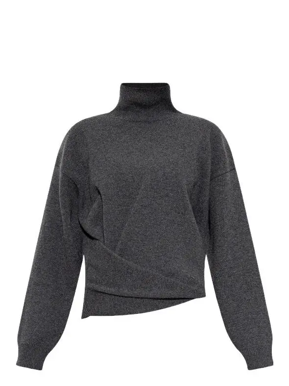 RÓHE Wool Turtleneck Sweater - Grey