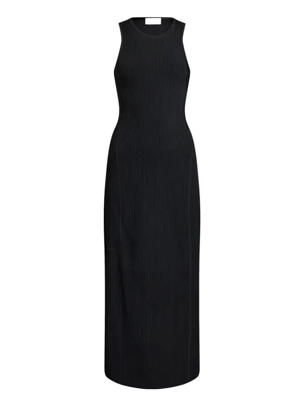 Sportmax Sleeveless Ribbed Maxi Dress - Black
