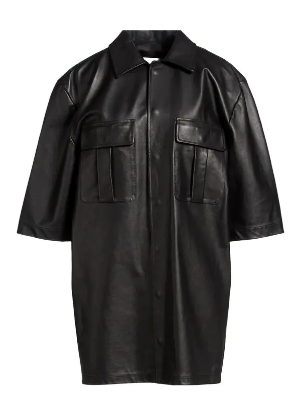 MAISON MARGIELA Leather Shirt - Black
