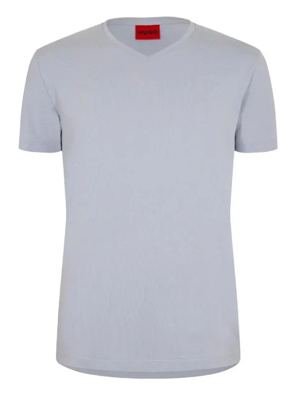 Hugo Boss Short Sleeve V Neck T Shirt - Grey