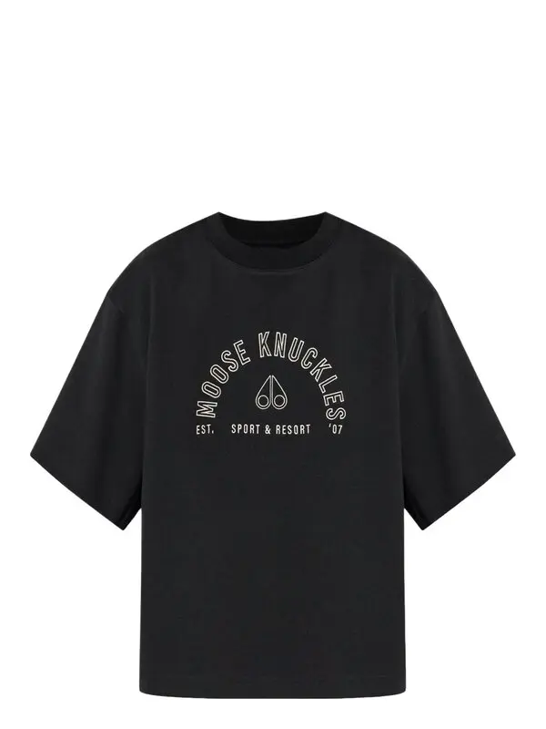 Moose Knuckles Cotton T-shirt - Black