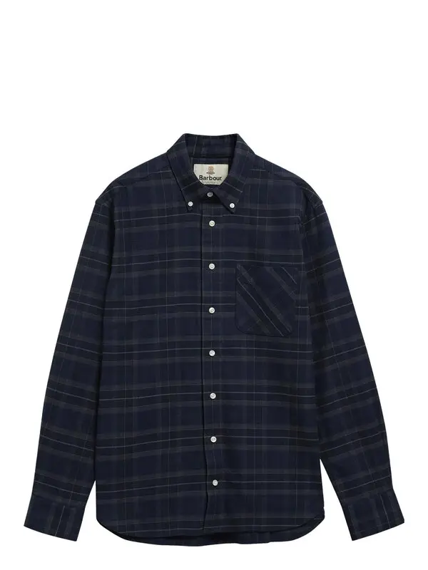Barbour Buttondown Check Shirt - Black