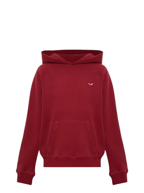 Zadig&Voltaire Embellished Lips Hoodie - Red