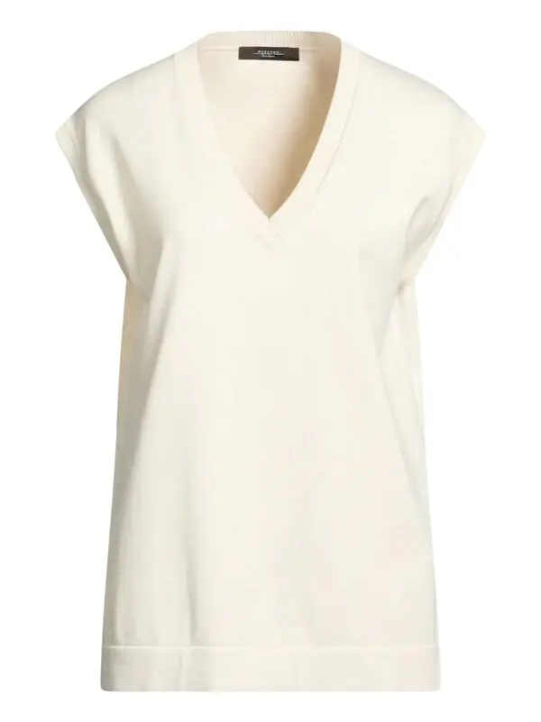 Max Mara Sleeveless V-neck Knit Top - Camel