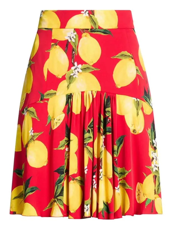 Dolce & Gabbana Flared Mini Skirt - Red