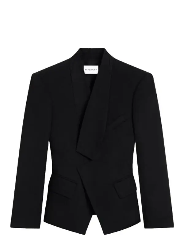 Givenchy Tailored Cropped Blazer - Black