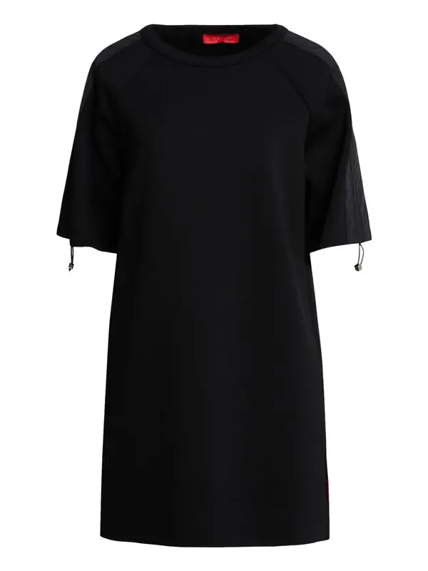 MAXCO. Max&co. T-shirt Dress With Side Stripes - Black