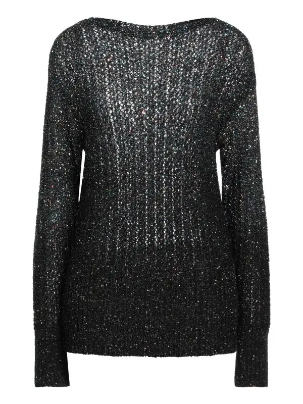MAISON MARGIELA Sequined Knit Pullover - Black