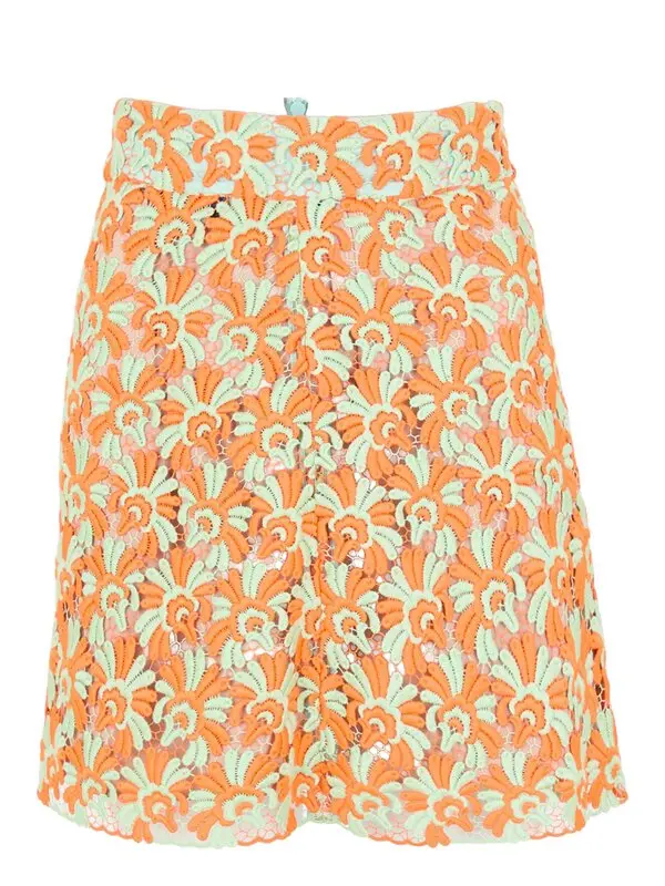 Gucci Floral Lace Midi Skirt - No