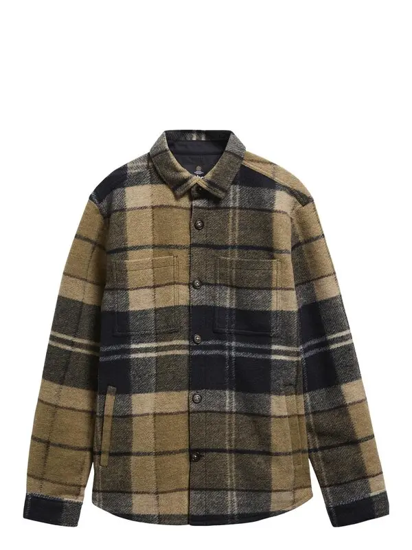 Barbour Plaid Overshirt Jacket - Black