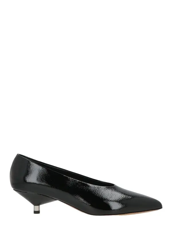 Isabel Marant Étoile Patent Leather Kitten Heel Pumps - Black