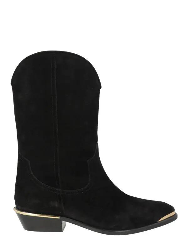 Isabel Marant Étoile Suede Cowboy Ankle Boots - Black