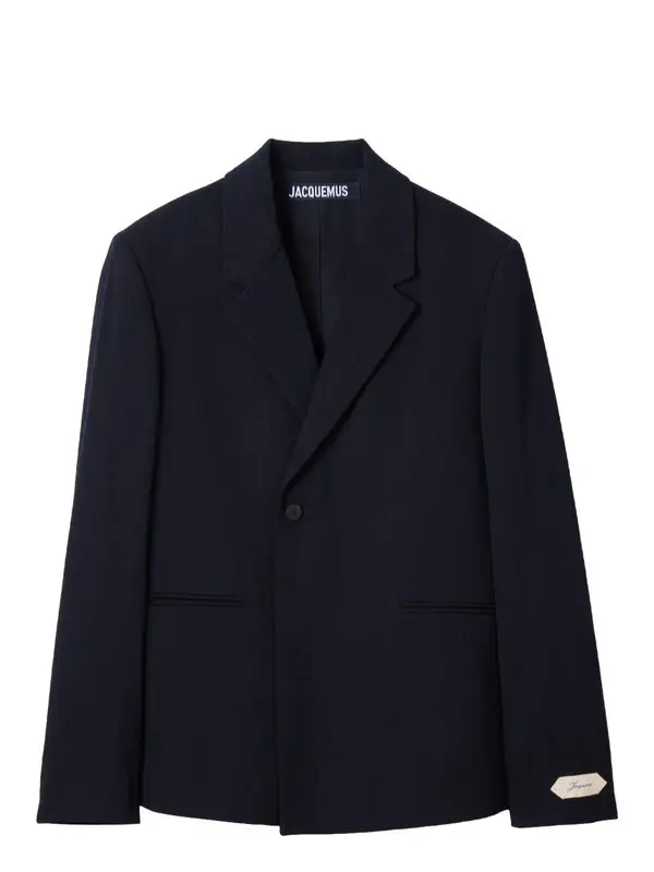 Jacquemus Double-breasted Blazer - Deep Navy Blue