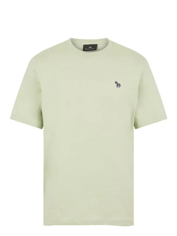 Paul Smith Zebrapattern Embroidered Shortsleeve Top - No
