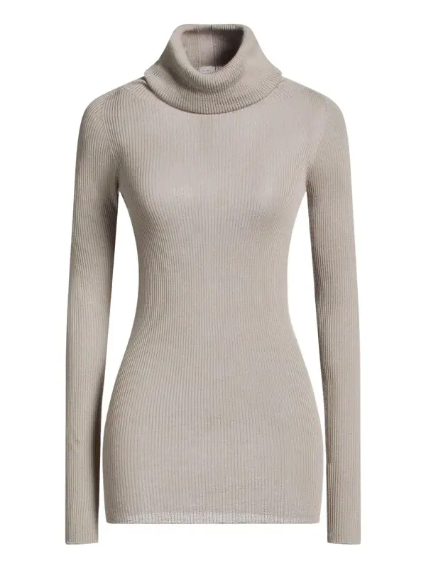 Rick Owens Cashmere Turtleneck Sweater - Grey
