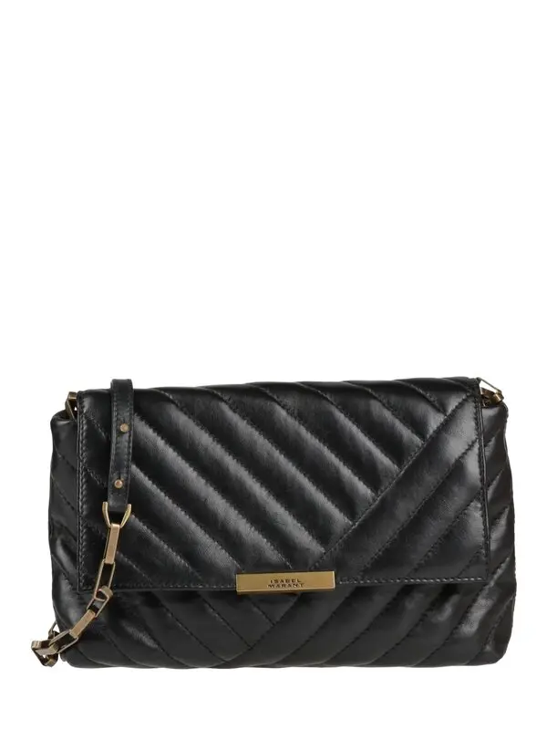 Isabel Marant Étoile Quilted Leather Crossbody Bag - Black