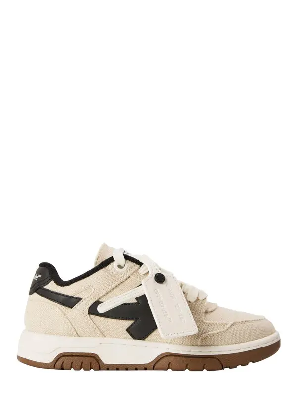 Off-White Low-top Sneakers With Signature Arrow Detail - Black