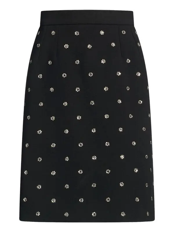 Dolce & Gabbana Embellished Mini Skirt - Black