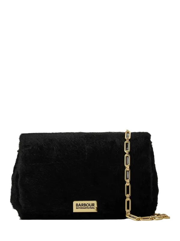 Barbour Fluffy Chain Crossbody Bag - Black